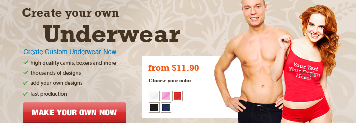 Make Custom Underwear Or Personalized Panties Online